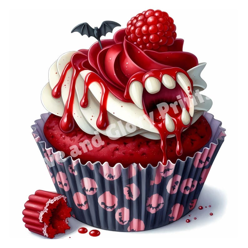 Halloween Cupcake Clipart Set of 10 Jpgs Cute Spooky Baking Clipart ...