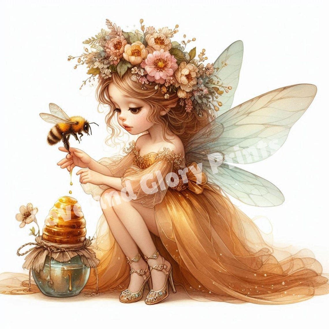 Bee Keeper Fairy Clipart Set of 10 Jpgs Spring Fairy, Fairy ...