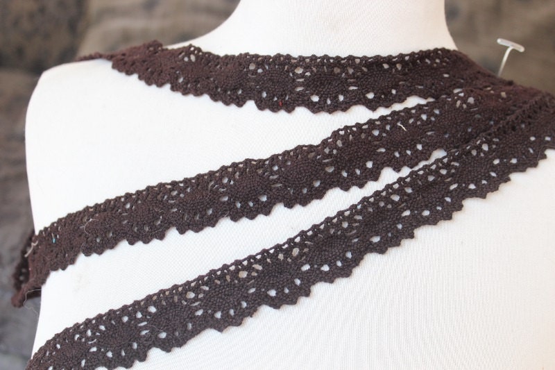 Very Cute Brown Color Crochet Lace 3 Yard Listing - Etsy