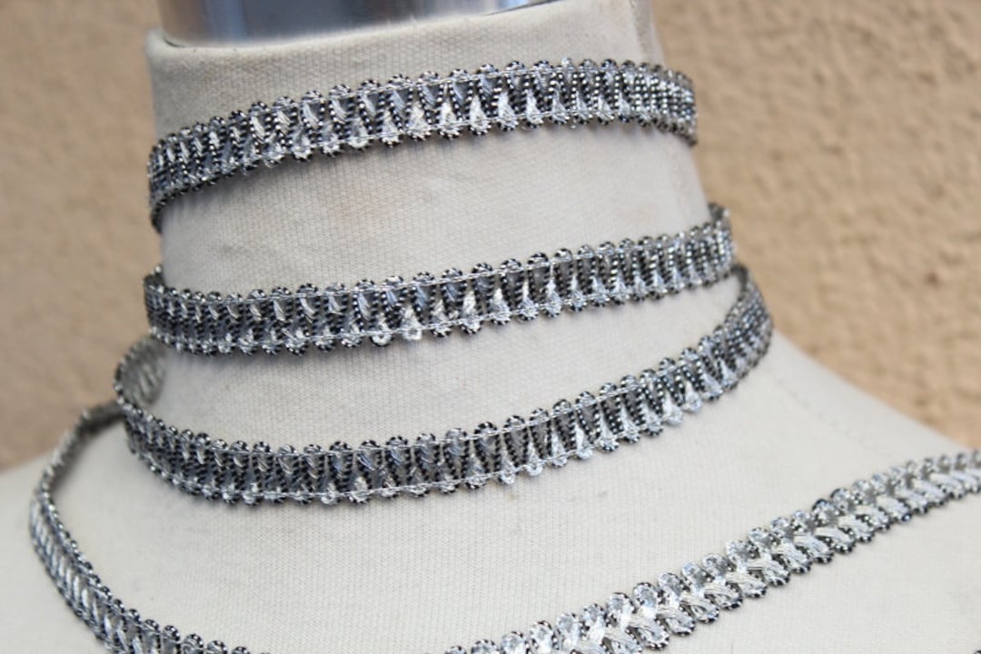Very Cute Silver Color Trim 2 Yard Listing 1/2 Inch Wide - Etsy