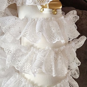 Cute Ruffled Trim White Color 1 Yards Listing 2 Inch Wide/sewing Trim ...