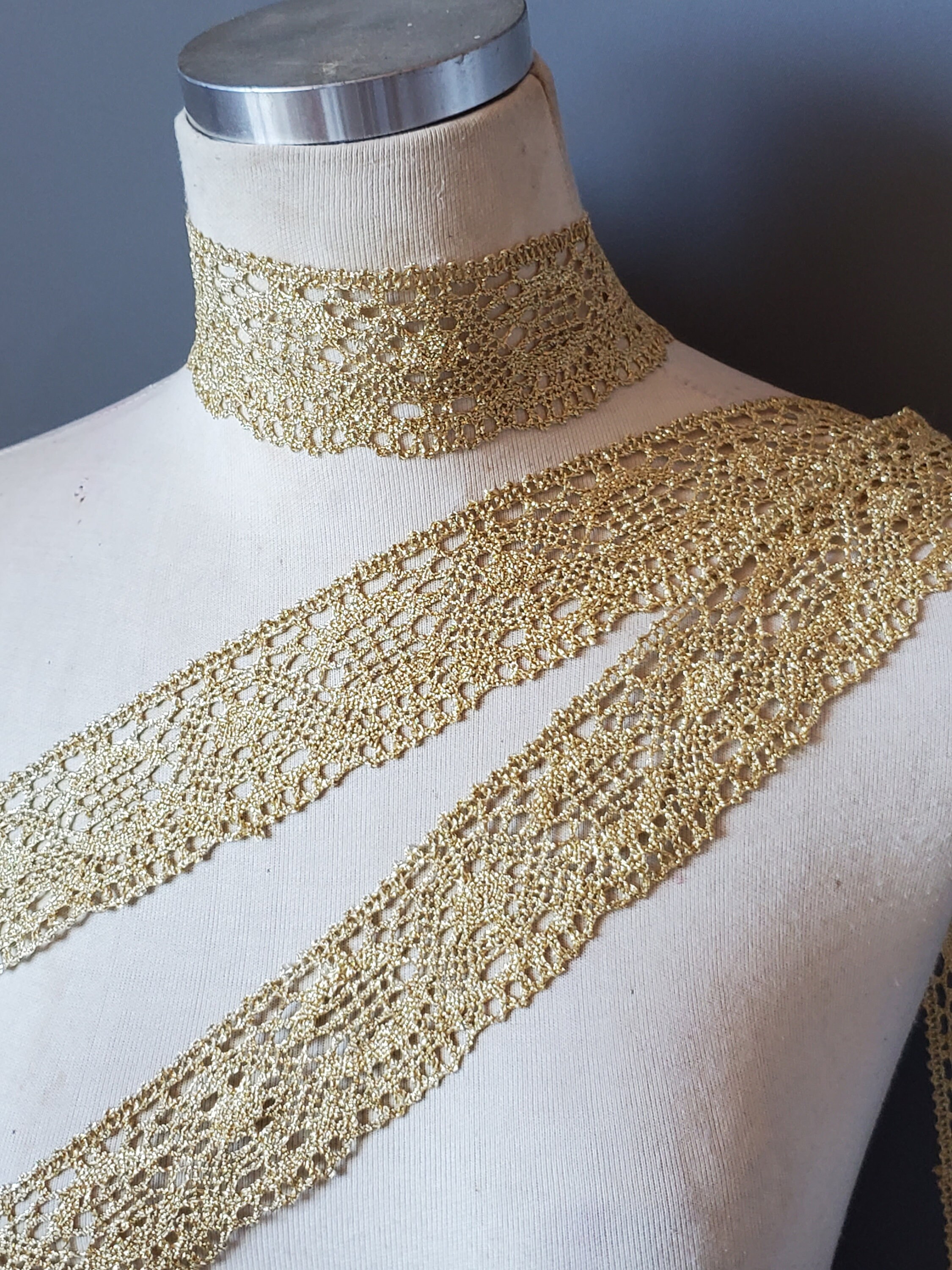 Very Cute Gold Color Lace 1 Yard Listing 2 Inch Wide - Etsy