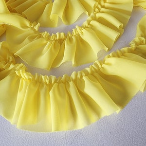 Cute Ruffle Chiffon Trim Green Color 2 Yards Listing 2.5 Inch Wide - Etsy