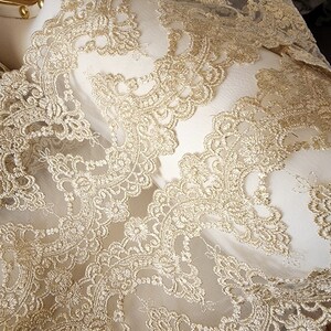 Very Cute Gold Color Lace 1 Yard Listing 5 Inch Wide /metalic Lace / - Etsy