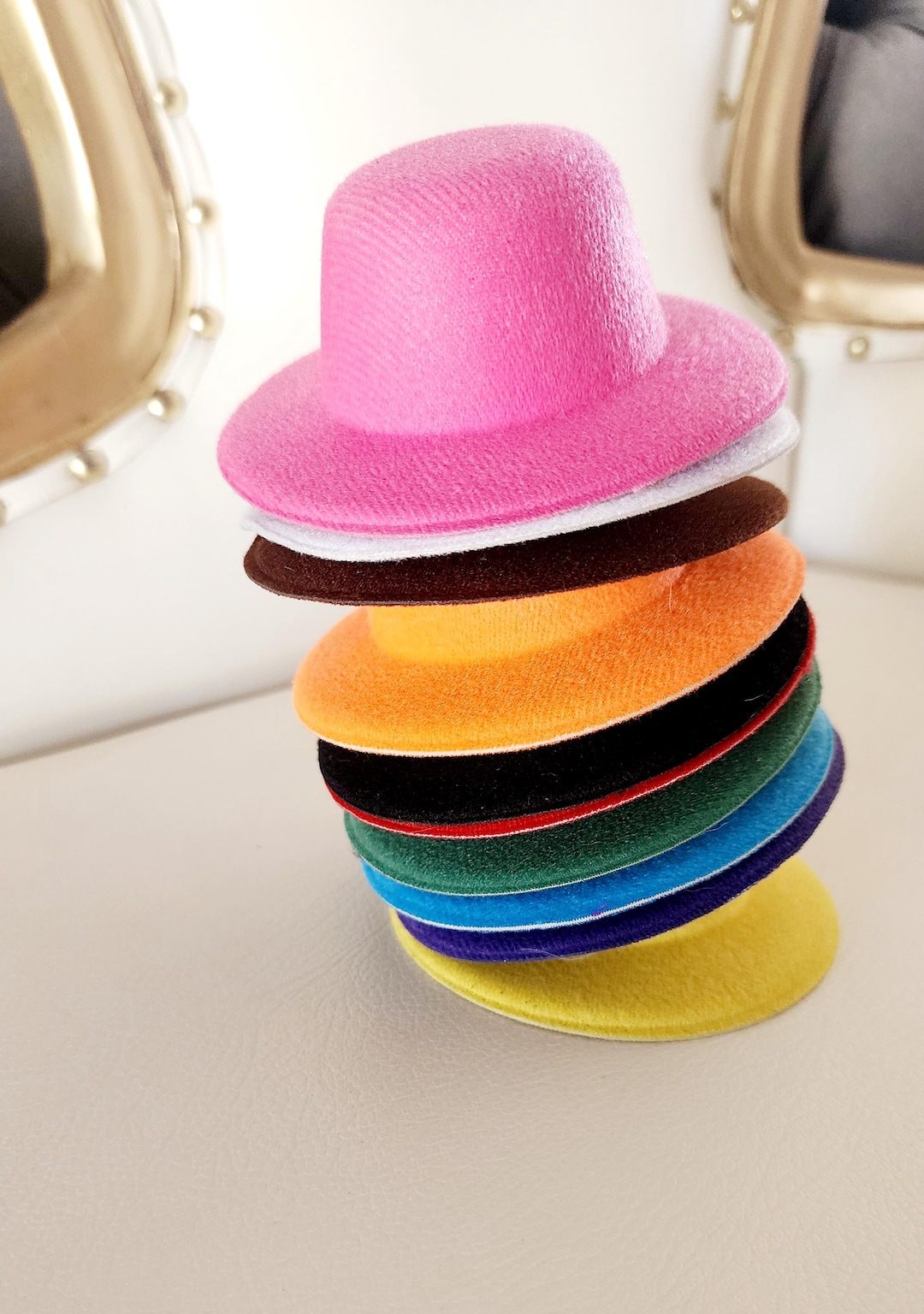 Mini Hats Craft Supplies / Tiny Doll Hats, Crafting Embellishments ...