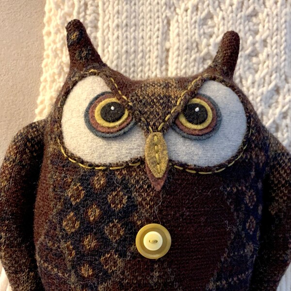 Owl Sweater Pattern - Etsy