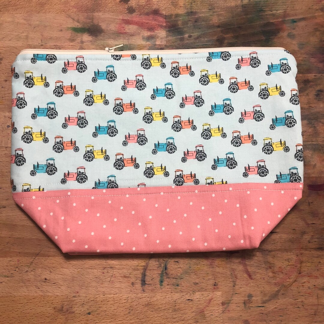 Tractor Zipper Project Bag - Etsy