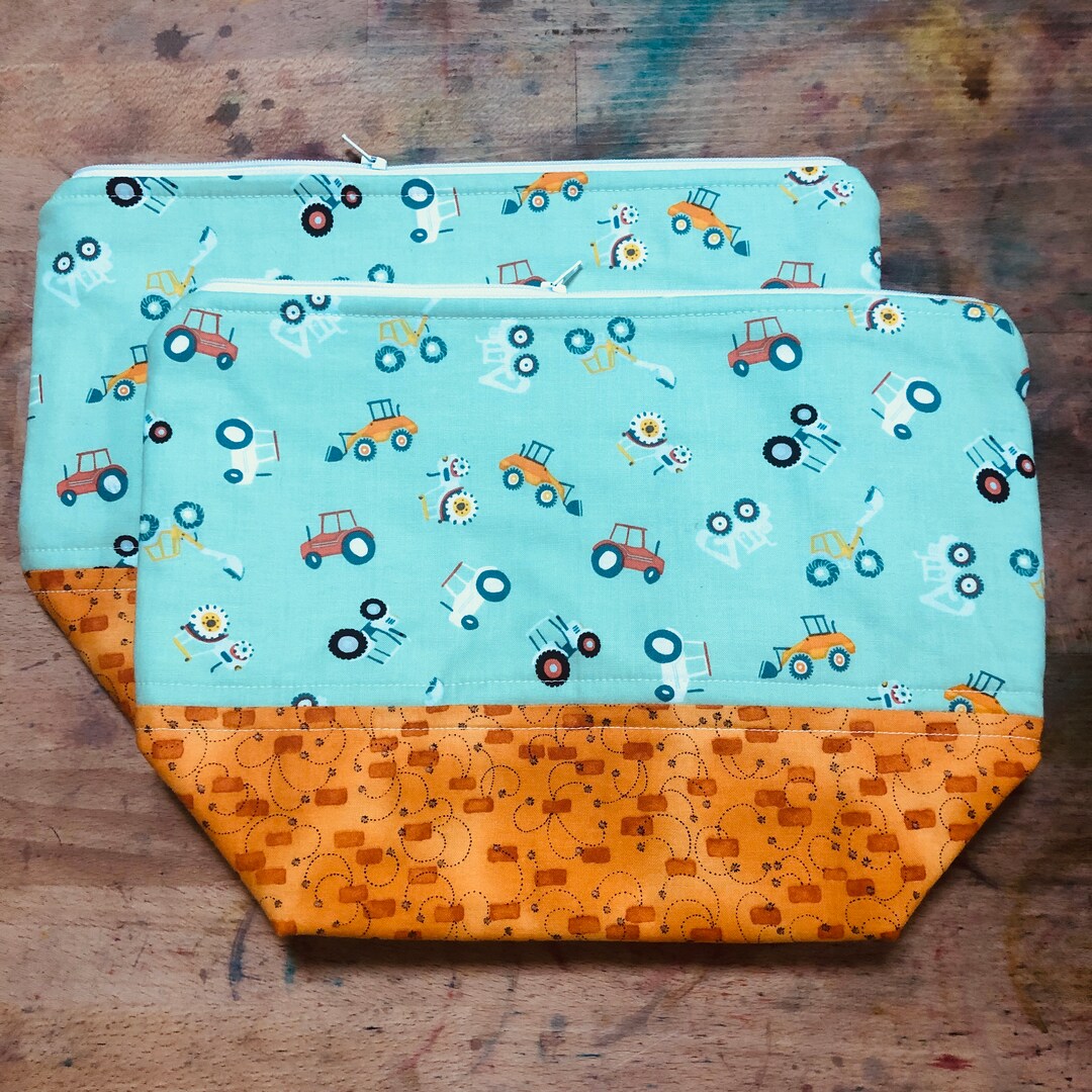 Tractor Zipper Project Bag - Etsy