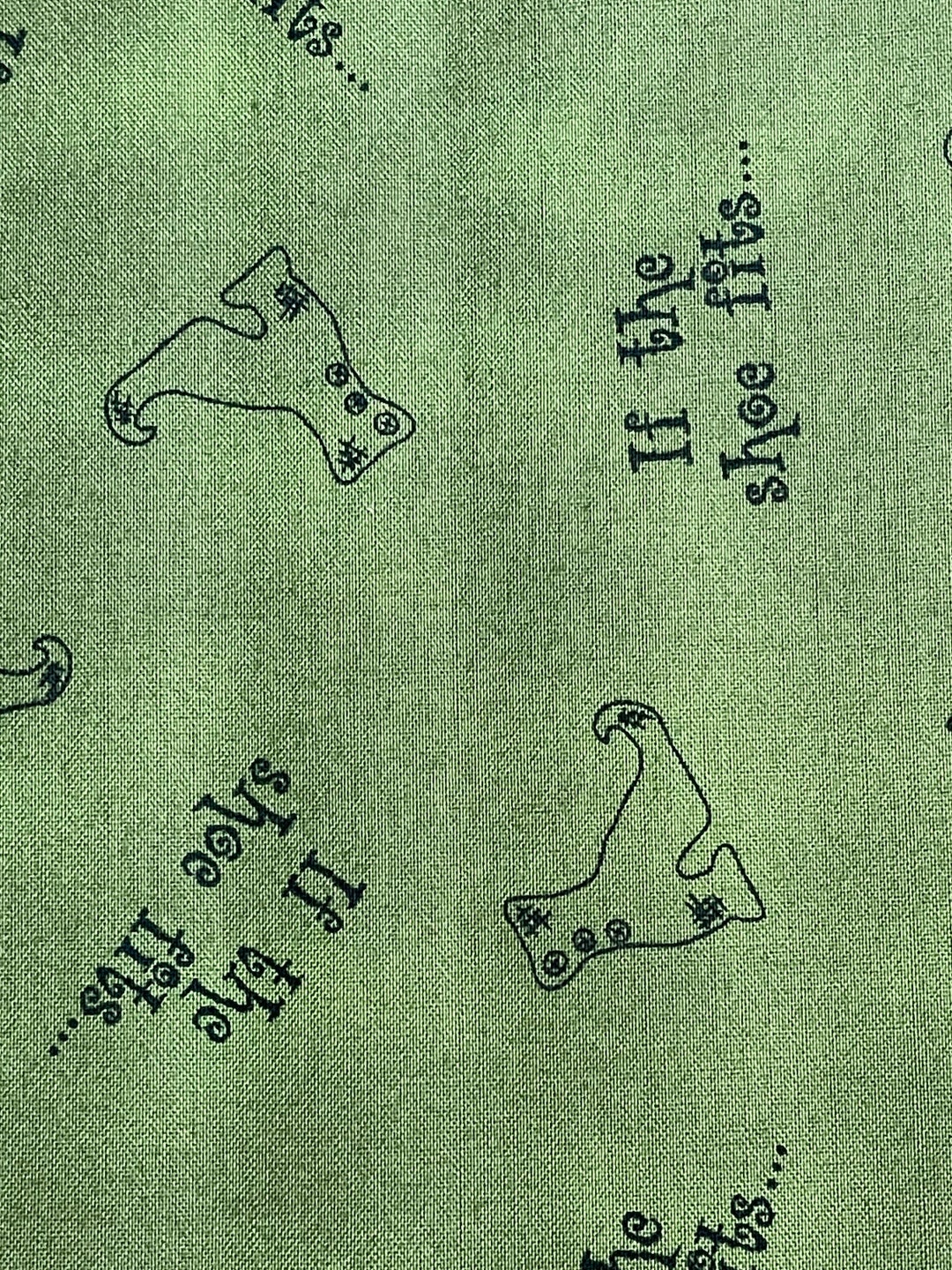 Lisa Liffick Designs Honey and Me Witch If the Shoe Fits Moss Green ...