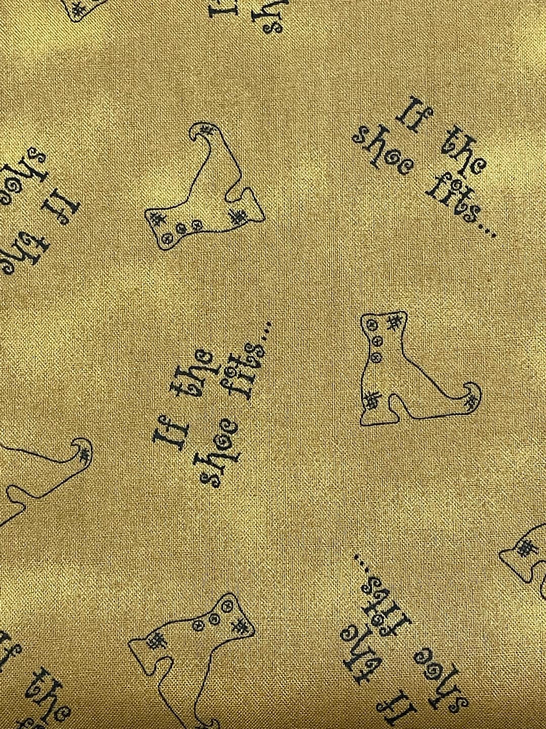 Lisa Liffick Designs Honey and Me Witch If the Shoe Fits Gold/tan ...