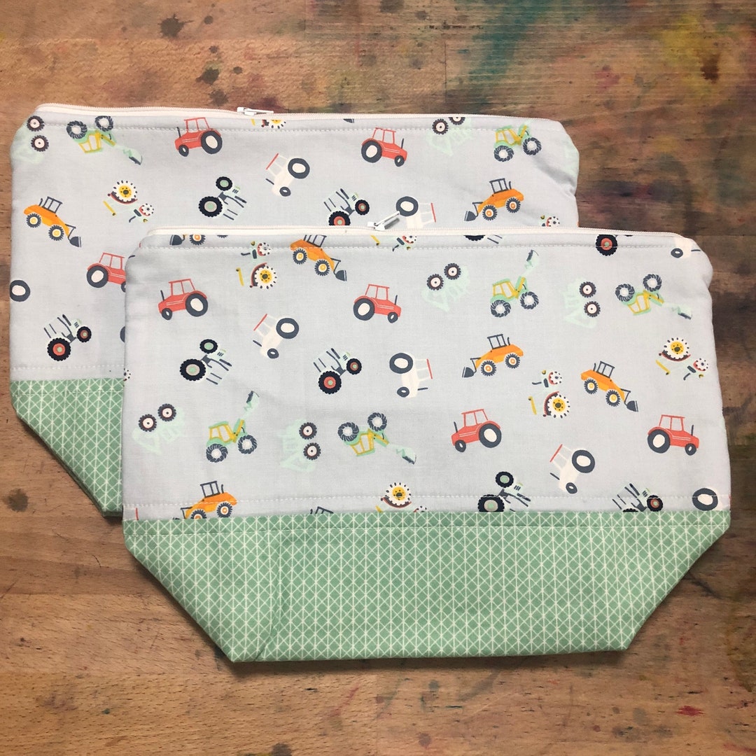 Tractor Zipper Project Bag - Etsy