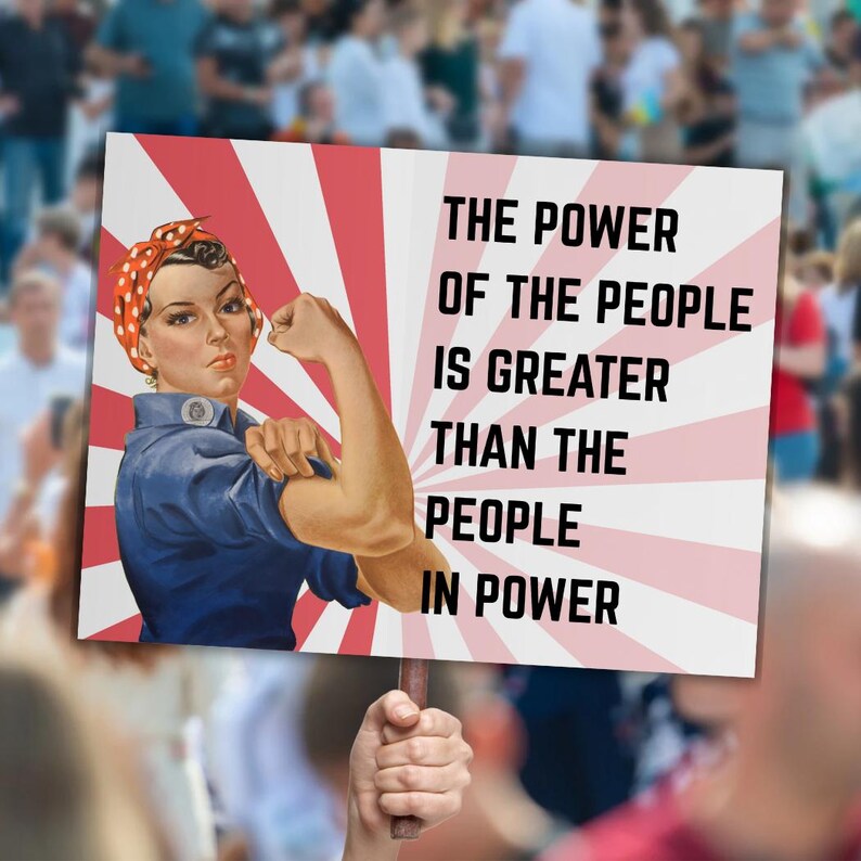 The Power of the People is Greater Than the People in Power - Printable ...