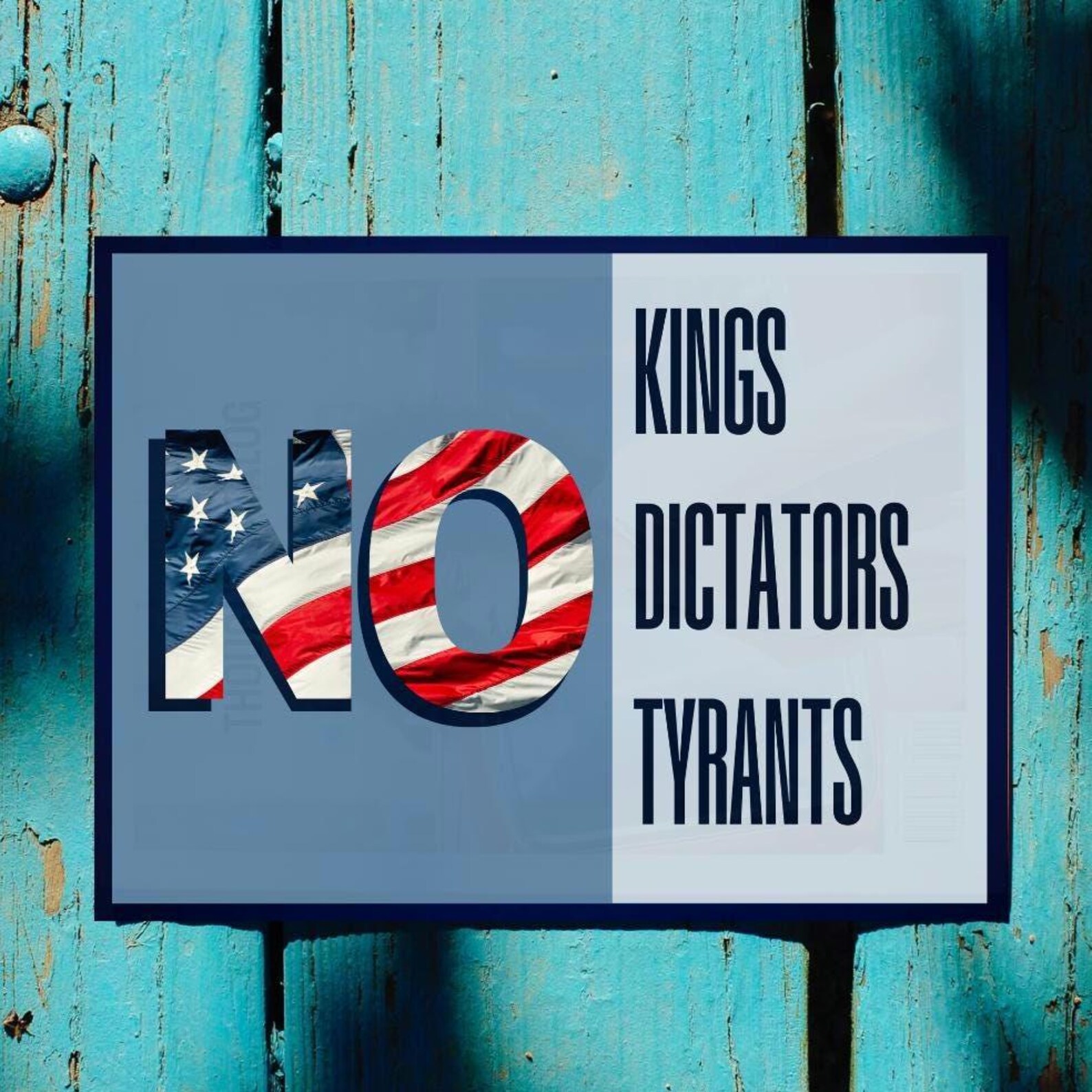 No Kings Dictators Tyrants - Printable Digital Image File - Image for ...