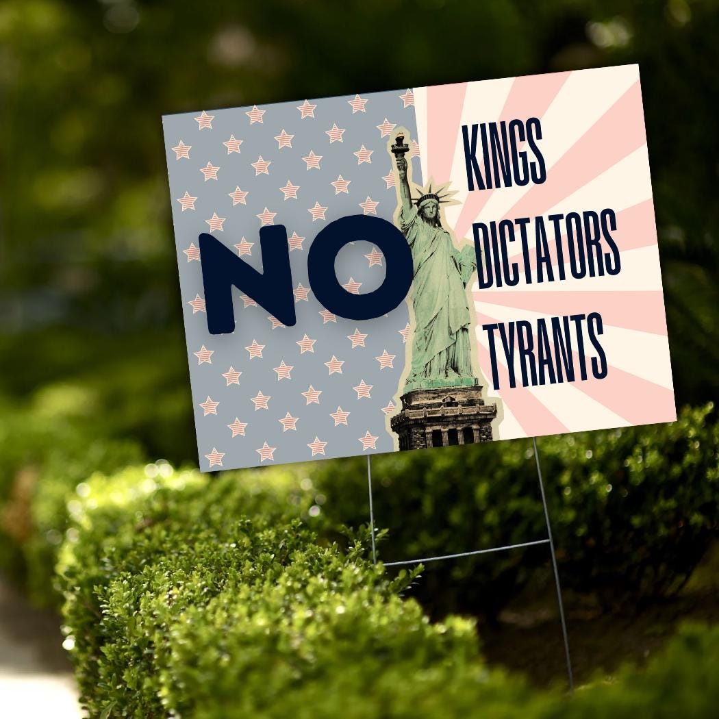 No Kings Dictators Tyrants - Printable Digital Image File - Image for ...
