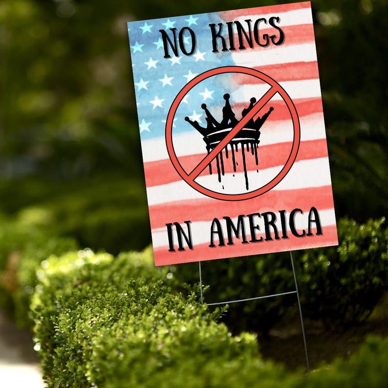 No Kings in America - Printable Digital Image File - Image for Print on ...
