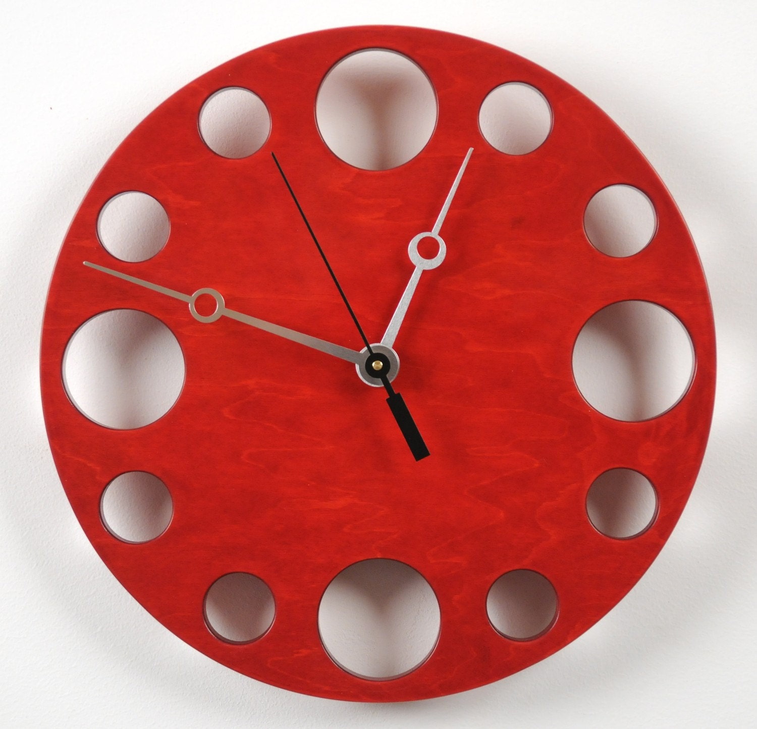 POP Clock in Red 10 Modern Clock - Etsy