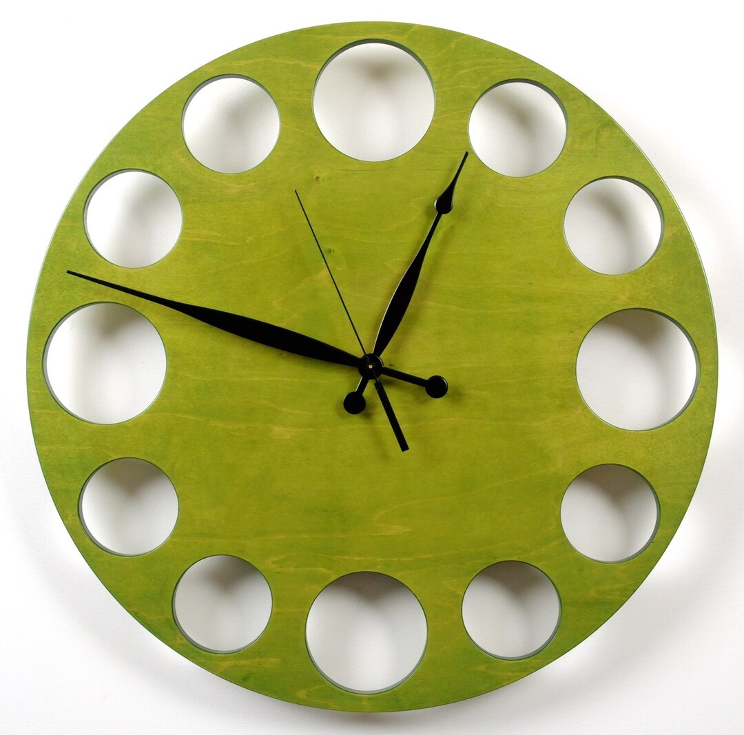 POP Clock in Green, Large - Etsy