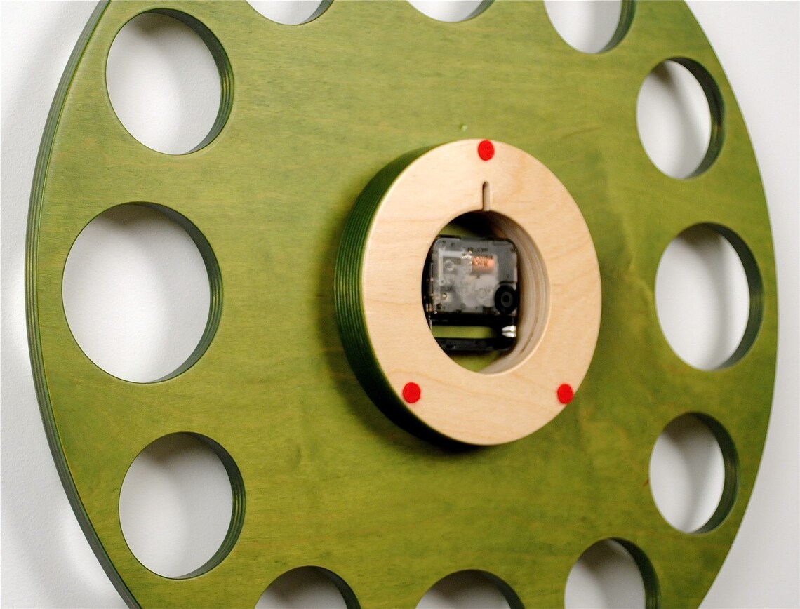 POP Clock in Green, Large - Etsy