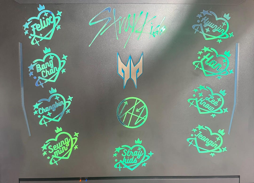 Stray Kids Names in Hearts Decals - Available in All Names - Etsy