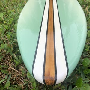 Lime Cream Surfboard Wall Art & Decor | Customizable | Wood Surfboard ...