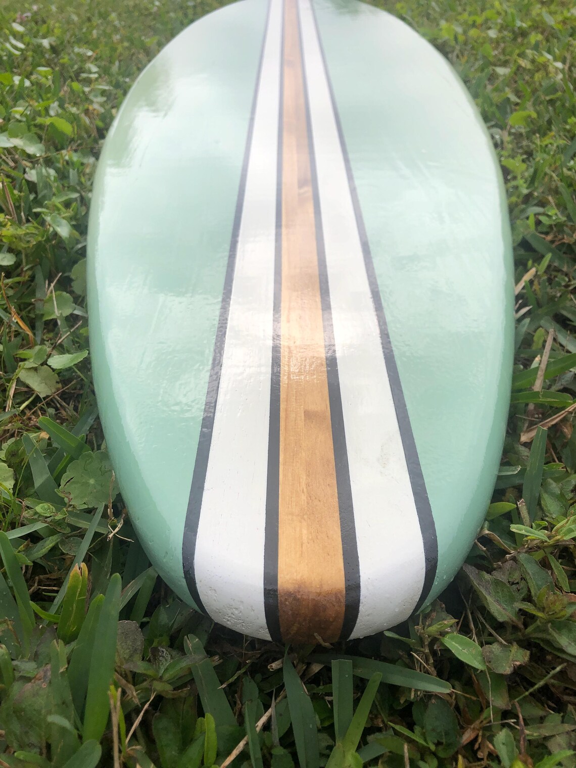 Lime Cream Surfboard Wall Art & Decor | Customizable | Wood Surfboard ...