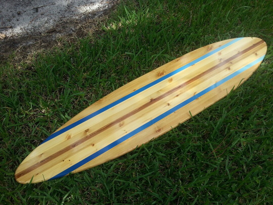 Ocean Splash Surfboard Wall Art & Decor | Customizable | Wood Surfboard ...