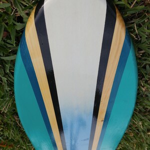 Aqua Rail With Ocean Blue Fade Surfboard Wall Art & Decor ...