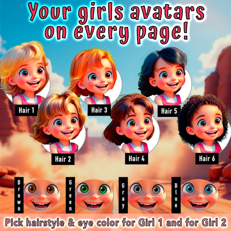 Personalized Storybook for Two Girls: Mermaids, Fairies, Pirates, and ...