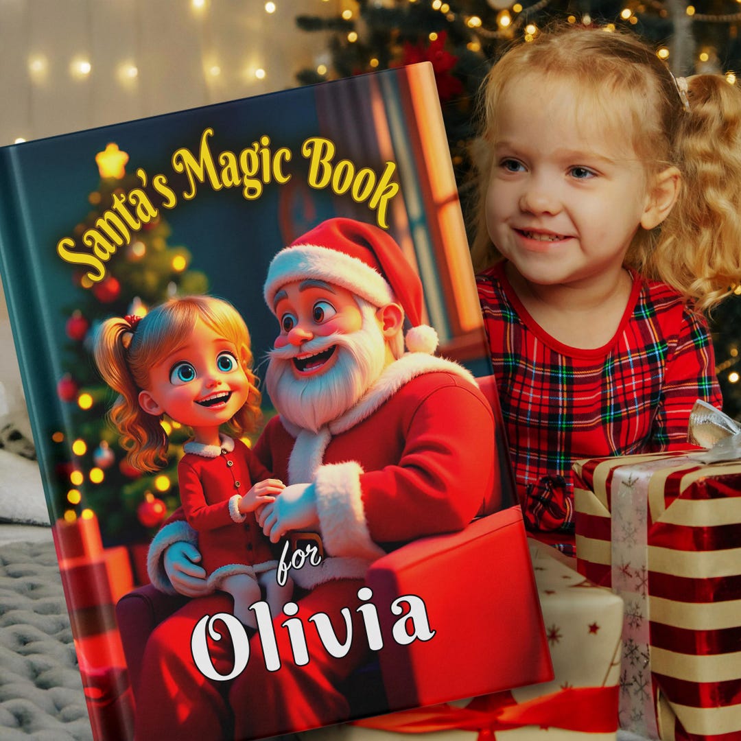 Personalized Christmas Book for Little Girl: Santa's Magic Story With ...