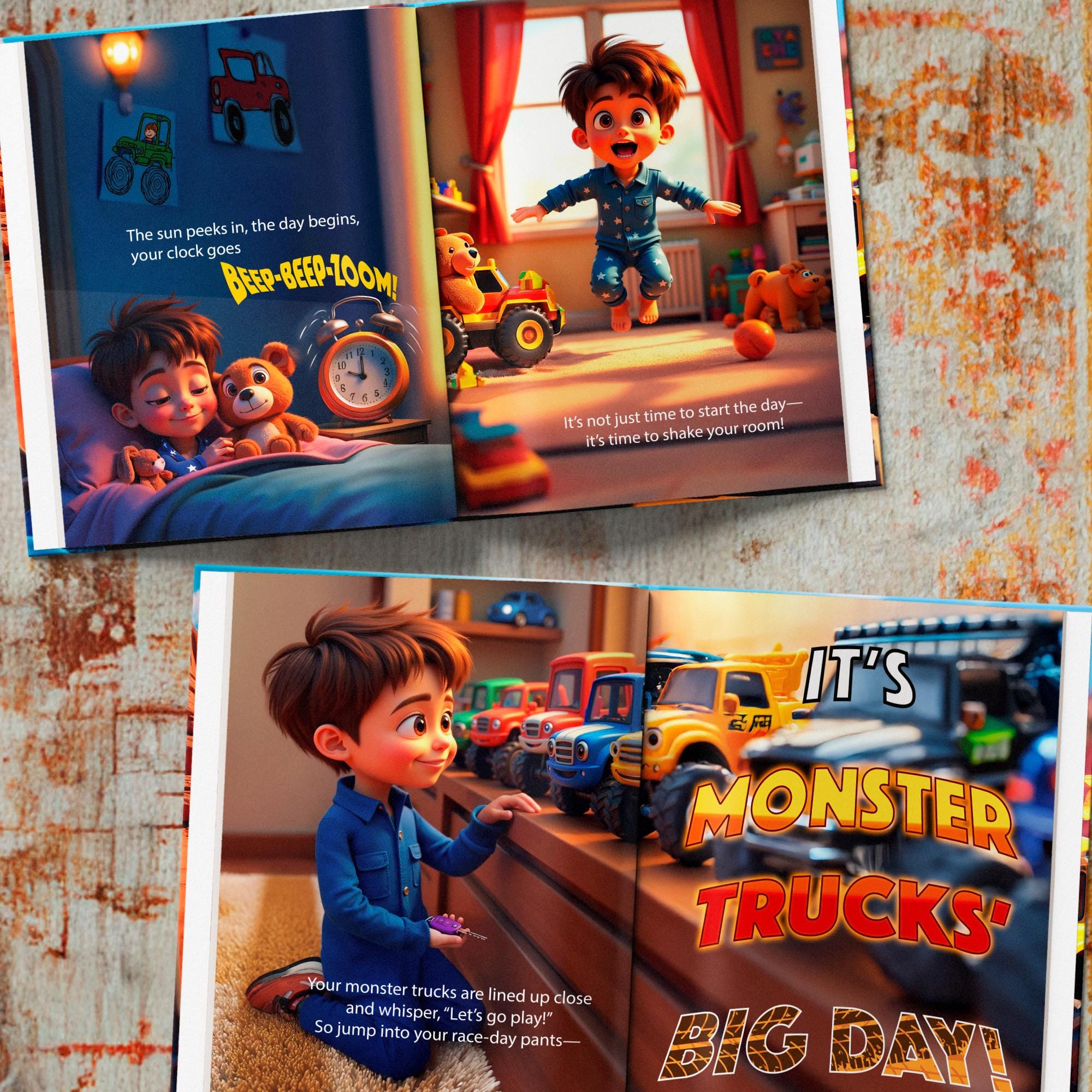 Personalized Monster Truck Book • Custom Kid Avatar Story - Etsy