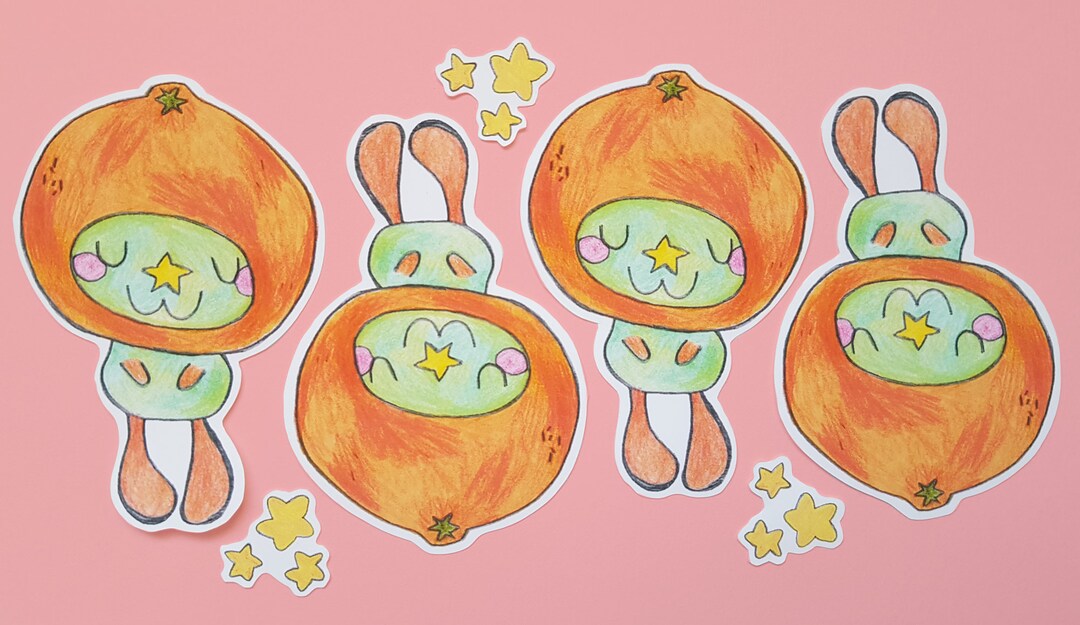 Satsuma Friend Cute Cosy Winter Sticker - Etsy
