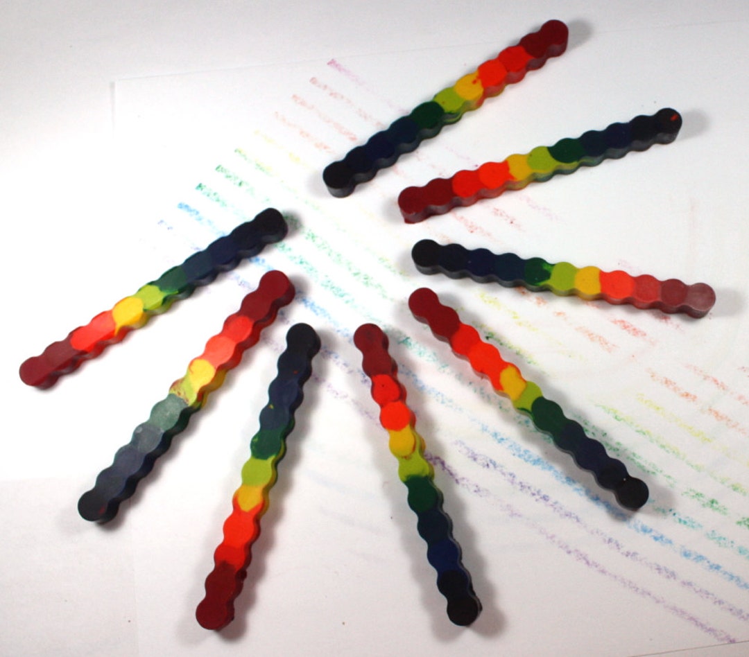 Rainbow Makers Recycled Crayons - Set of 8 - Back to School, Reuse ...