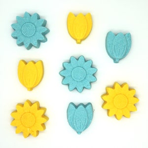 8 Flower-shaped Bath Bombs Bath Fizzy, Bath Fizzies, Bath Fizzie, Tulip ...