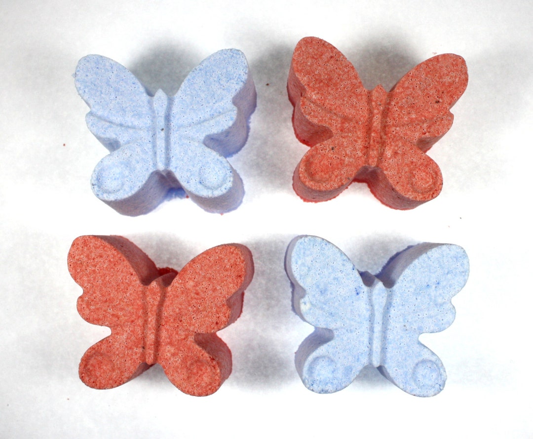 Four Butterfly Bath Bombs Bath Fizzy Bath Fizzies Bath - Etsy