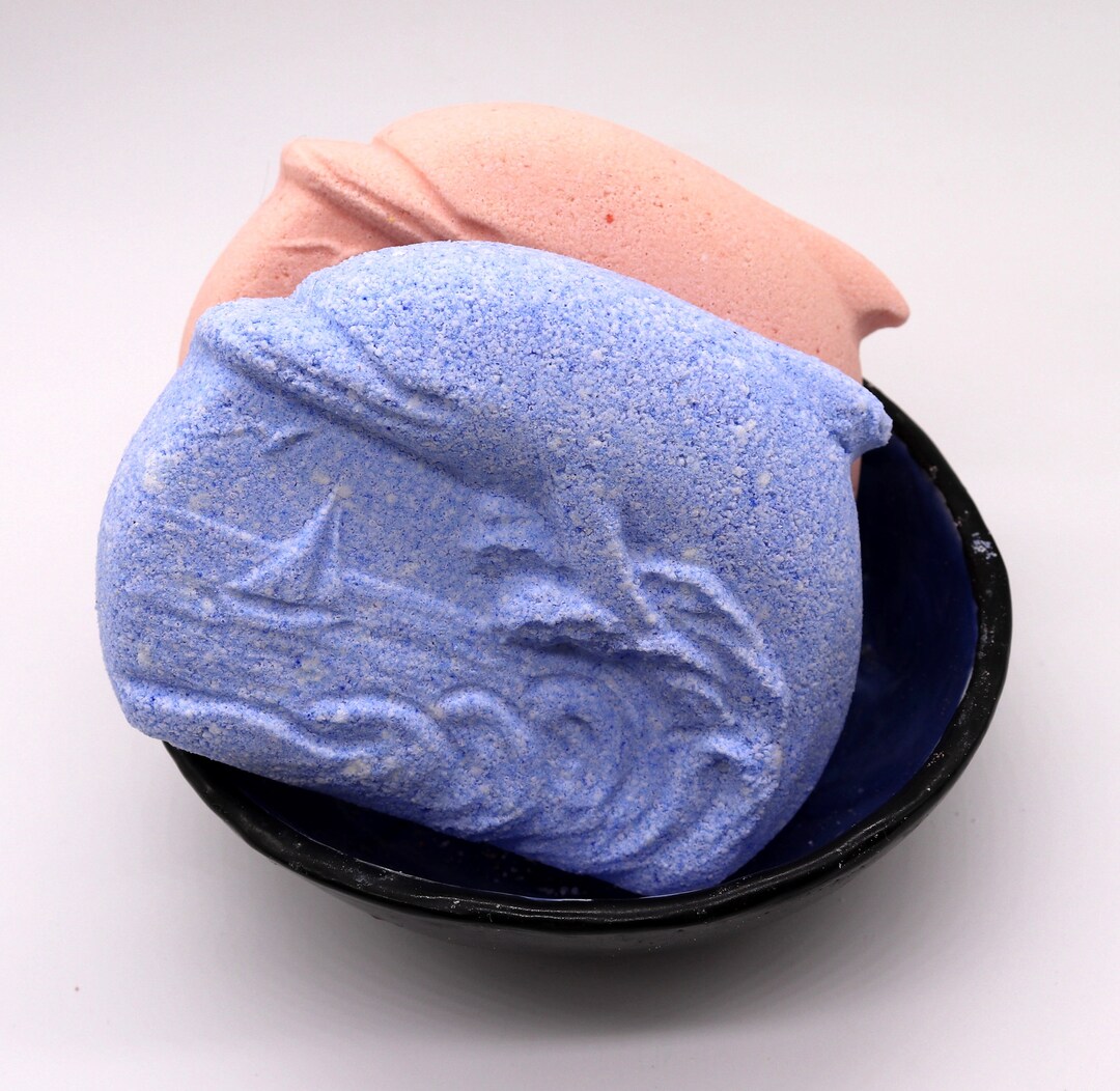 READY TO SHIP Large Dolphin Bath Bomb Immediate Shipping, Bath Fizzy ...