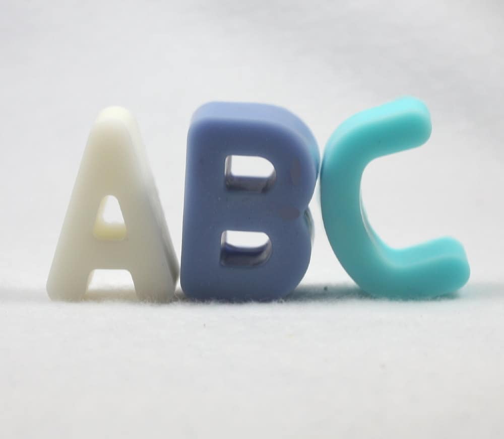 Alphabet Soaps Set of 3 abc initials monogram kids | Etsy