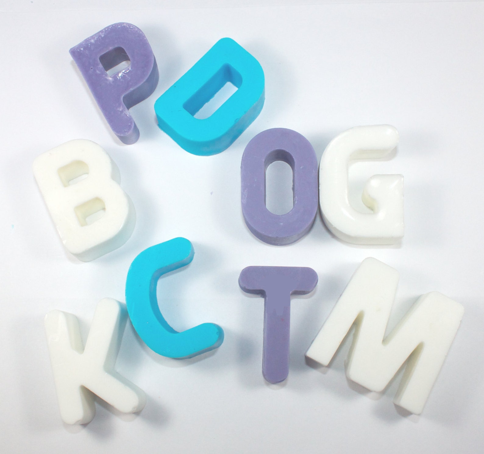 Set of 6 Letters in Soap Alphabet Letters Word Words - Etsy