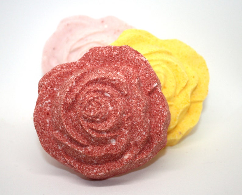 Large Rose Bath Bomb Flower Bath Bomb Bath Fizzy Bath - Etsy