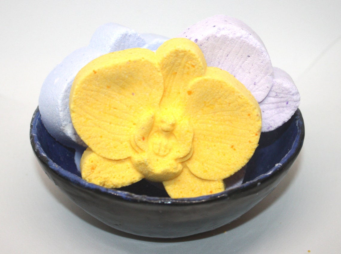 Orchid Bath Bomb Bath Fizzy Bath Fizzie Bath Bombs Flower - Etsy