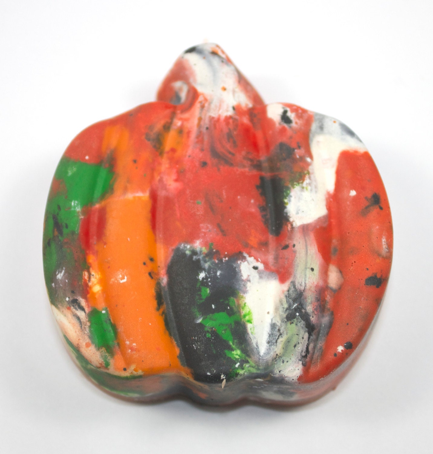 10 Large Recycled Pumpkin-shaped Crayons Halloween Fall - Etsy