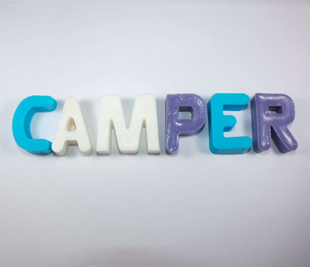 Set of 6 Letters in Soap Alphabet, Letters, Word, Words, Party Favor ...