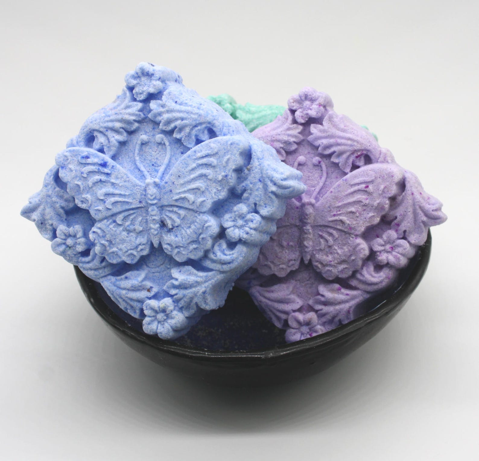 Butterfly and Flowers Bath Bomb Bath Fizzy Bath Fizzies - Etsy
