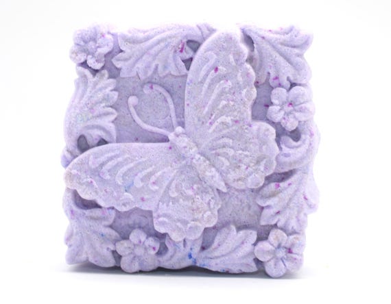 Butterfly and Flowers Bath Bomb Bath Fizzy Bath Fizzies | Etsy