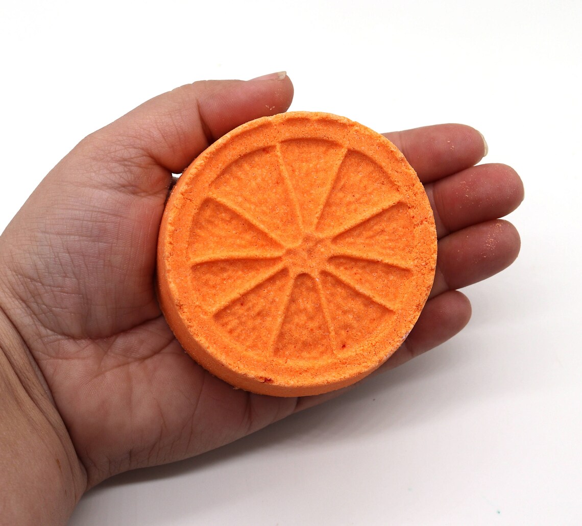 Orange/citrus Bath Bomb Bath Fizzy Bath Bombs Bath - Etsy