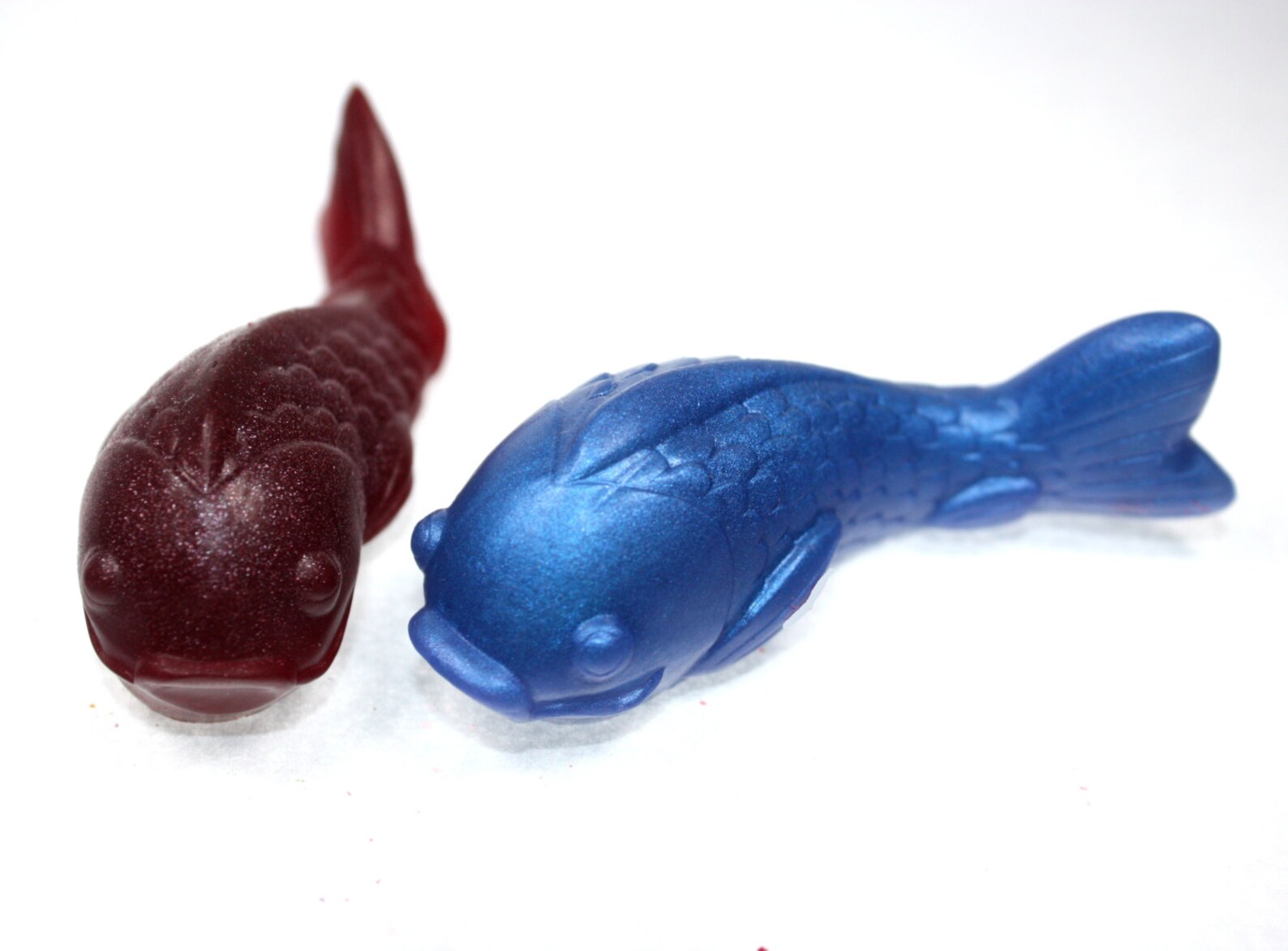Fish Soaps Set of 4 One Fish Two Fish Red Fish Blue Fish - Etsy