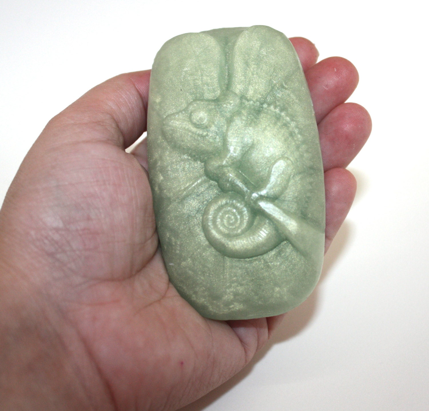 Chameleon Bar of Soap Lizard Reptile Camouflage Art Soap - Etsy