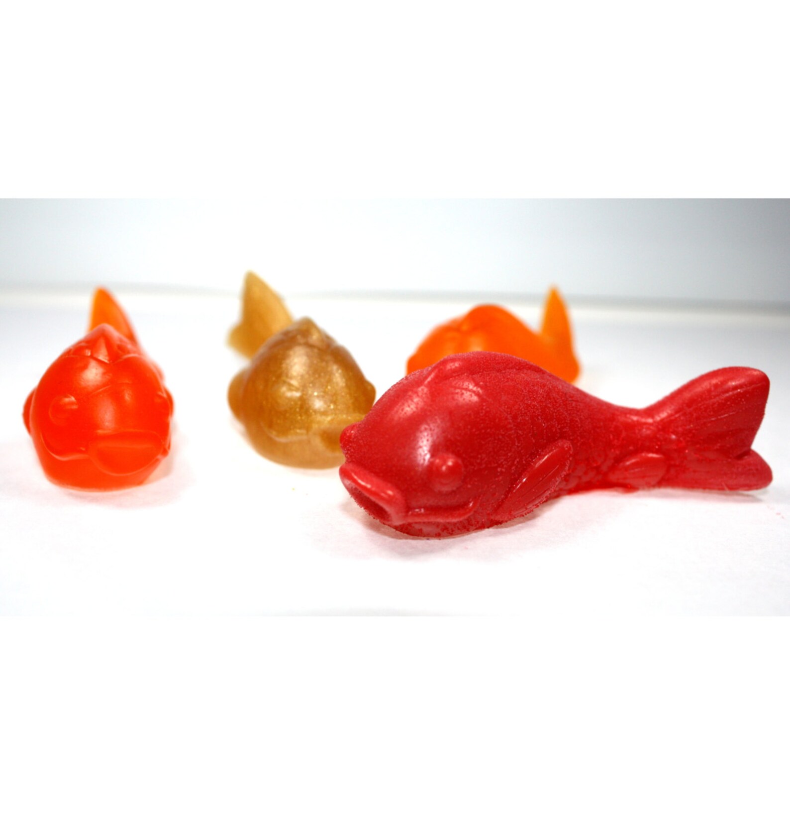 Fish Soaps Set of 4 One Fish Two Fish Red Fish Blue Fish - Etsy