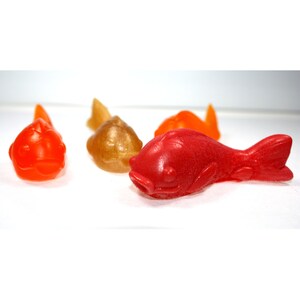 Fish Soaps - Set of 4 - One Fish Two Fish, Red Fish Blue Fish, Goldfish ...