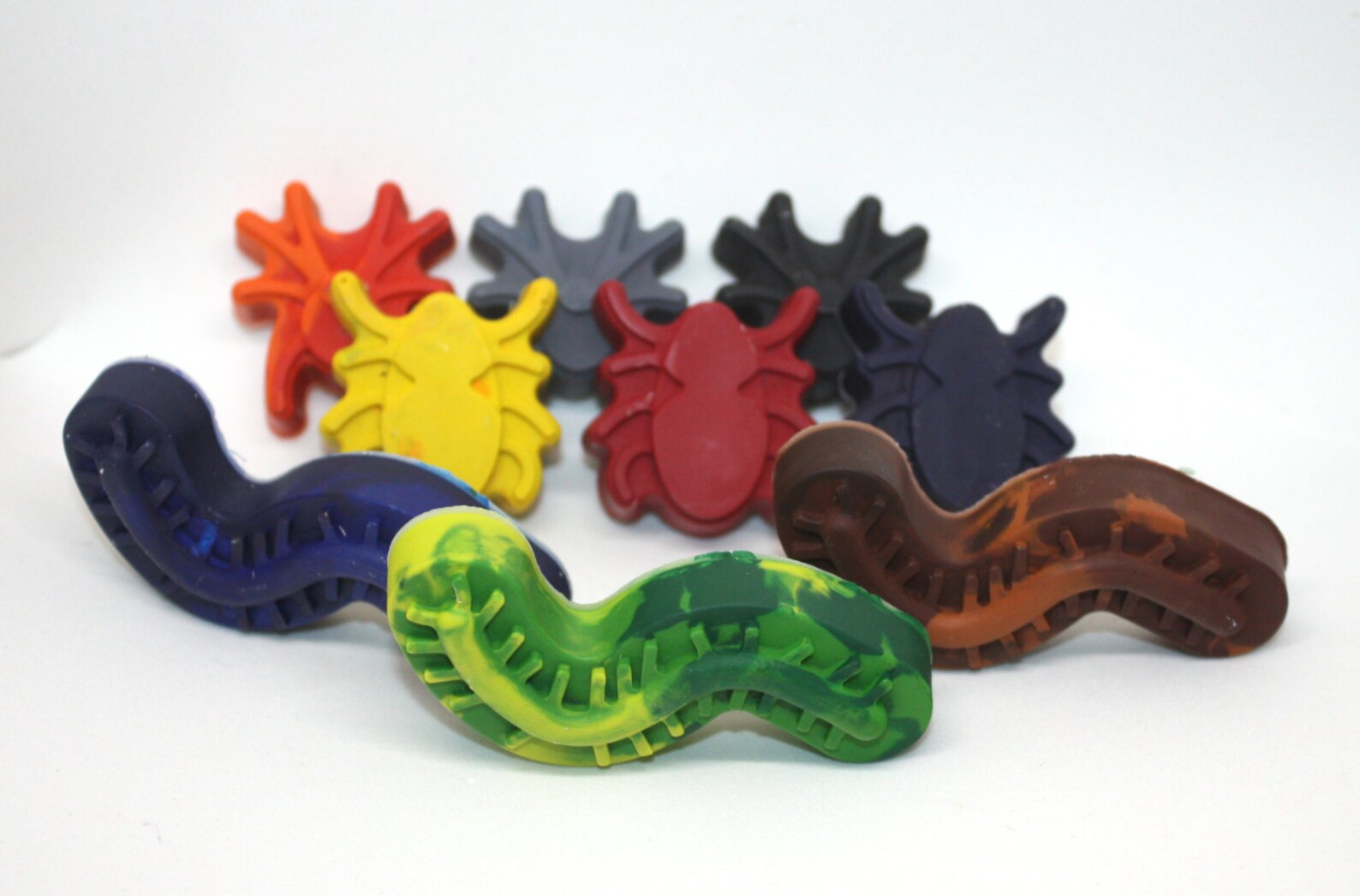 Creepy Crawly Recycled Crayons Bugs Centipede Spider | Etsy