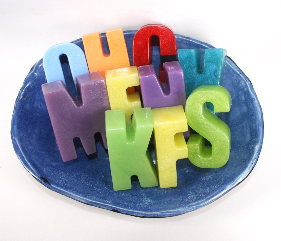 6 Giant Soap Letters Name Initials Personalized Fridge - Etsy